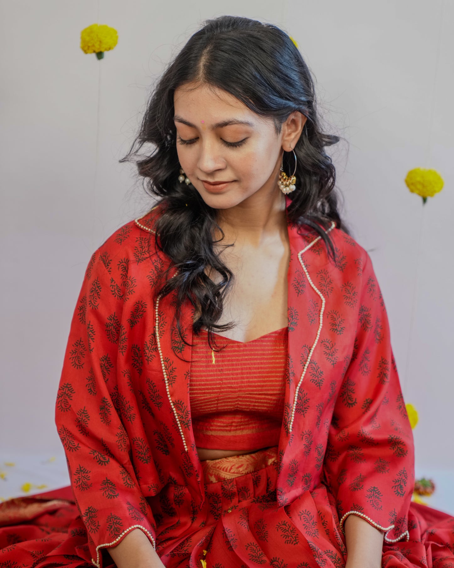 Omana Crop Jacket Lehenga – Sanwali Sakhi